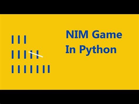 The Game Of Nims Code In Python For Beginners Solution YouTube