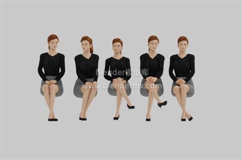 Blender 年轻人3d模型素材资源免费下载 Blender模型库