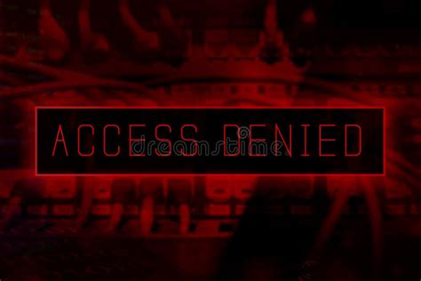 `access Denied` At Computer System Screen Stock Illustration Illustration Of Alarm Data