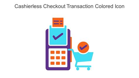 Cashierless Checkout Transaction Colored Icon In Powerpoint Pptx Png