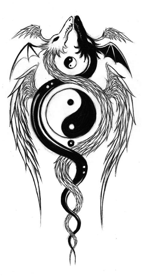 Yin And Yang Dragons By Aqvalung On Deviantart