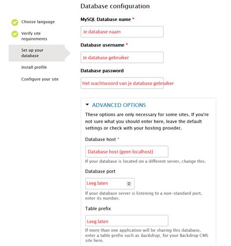installing backdrop cms