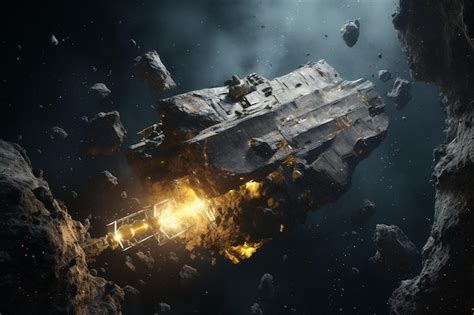 Premium Photo Asteroid Exploration And Space Mining