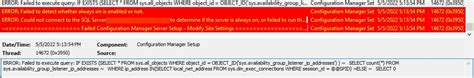 My Sccm Mp Has Issue With Sql Rsccm