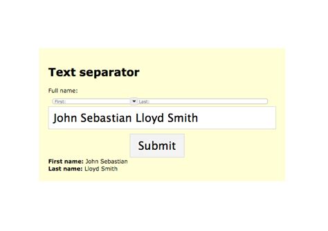 JQuery Text Separator Plugin GreenAsh