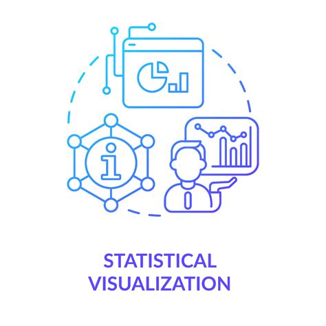 Statistical Visualization Blue Gradient Concept Icon Visual