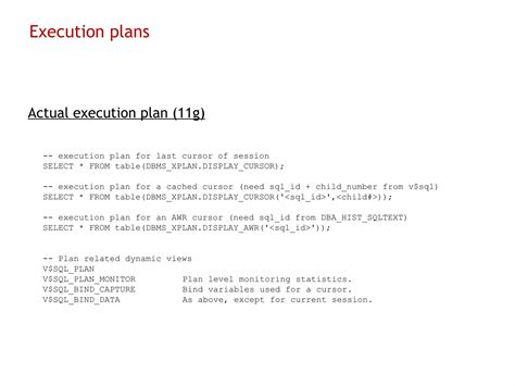 Sydney Oracle Meetup Execution Plans Ppt