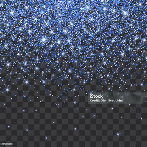 투명 한 바탕에 파란색 반짝이 스파클 트윙클 조명 역동적인 배경입니다 벡터 일러스트 레이 션 입자에 대한 스톡 벡터 아트 및 기타 이미지 Istock