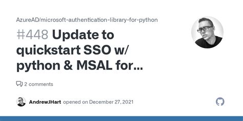 Update To Quickstart Sso W Python And Msal For Anyone Using Fastapi