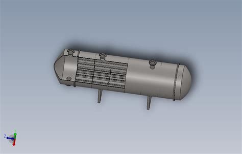 管壳式换热器 1 SOLIDWORKS 2018 模型图纸免费下载 懒石网
