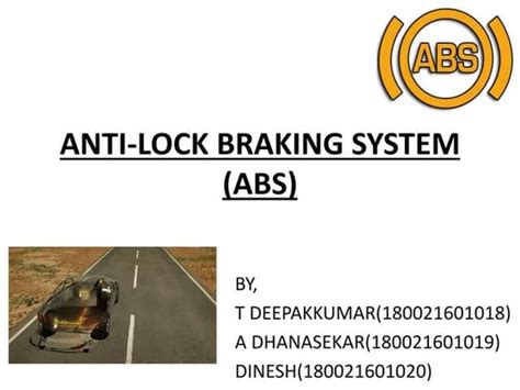 Anti Lock Braking Abs Model Based Design In Matlab Simulink Pdf