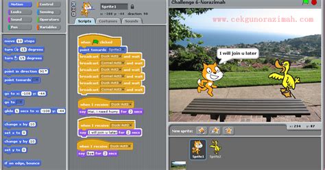 Jom Belajar Scratch Broadcasting ~ Cikgu Norazimah