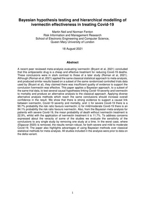 Pdf Bayesian Hypothesis Testing And Hierarchical Modelling Of