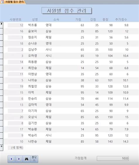컴활1급 엑세스 폼 컨트롤 속성 데이터베이스함수 네이버 블로그