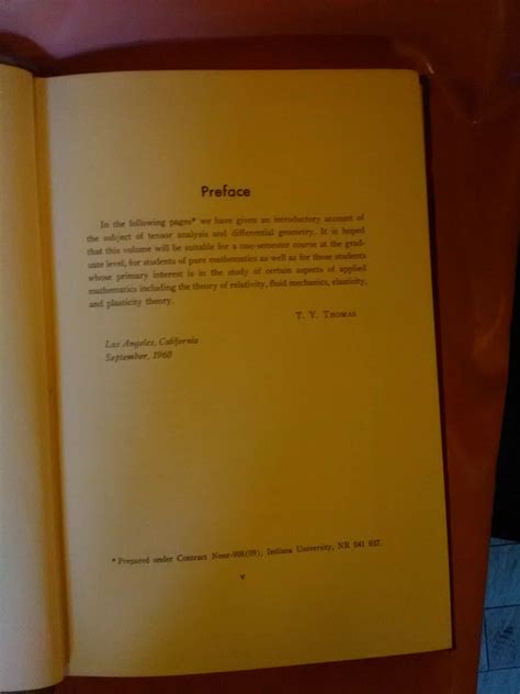 Concepts From Tensor Analysis And Differential Geometry Volume By Thomas Tracy Y Good