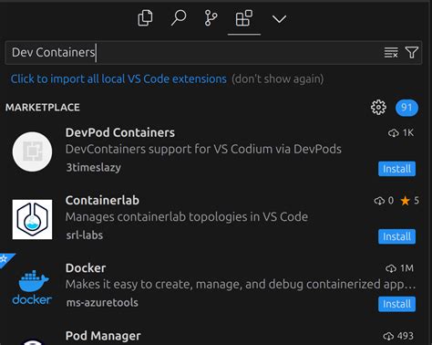 04514 0462 Cant Find Vscode Extensions Workaround Found Bug