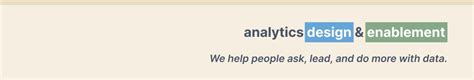 Analytics Design And Enablement Linkedin