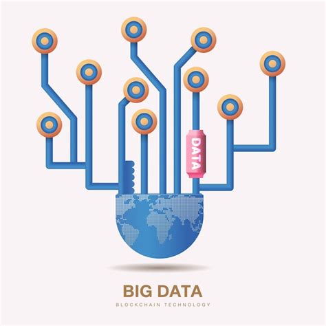 Premium Vector Big Data Analytics Solutions Blockchain Technology3d Vector Illustrtion