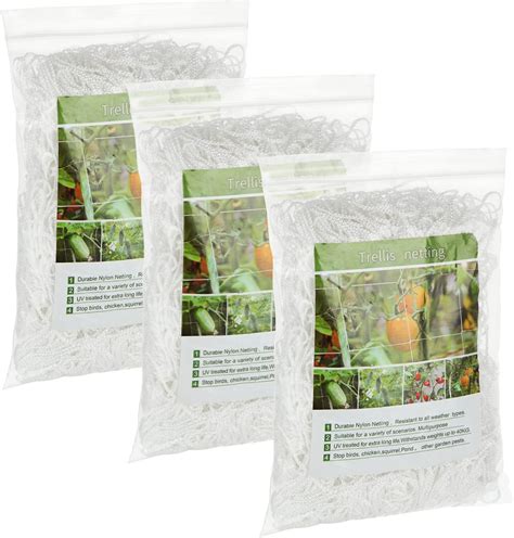 Amazon Com DAJAVE 3 Pack 5 X 30FT Trellis Netting Heavy Duty Plant Trellis Net Garden