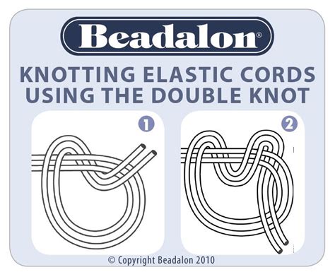 How To Tie A Knot In Elasticity Stretch Cord Jewelry Making