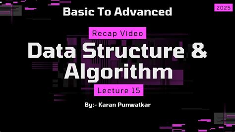 Dsa Recap Arrays Hash Tables And Linked Lists Must Know Concepts For
