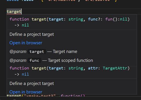 xmake lua 更多的智能提示 · issue 172 · xmake io xmake vscode · github