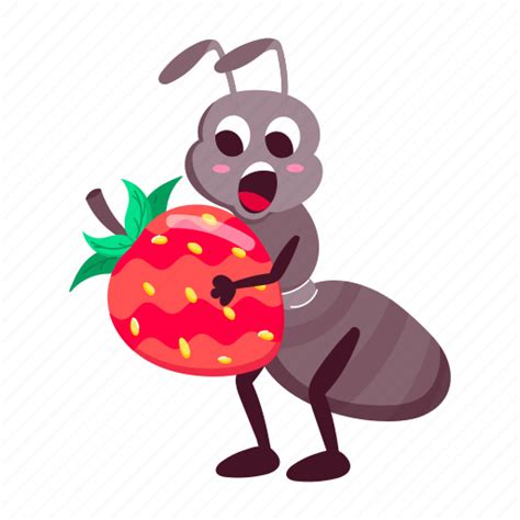 Ant Cartoon Ant Stickers Cute Ants Ant Teamwork Food Preservation