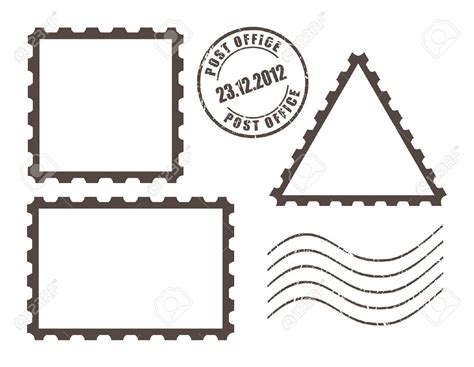 Postage Stamp Outline