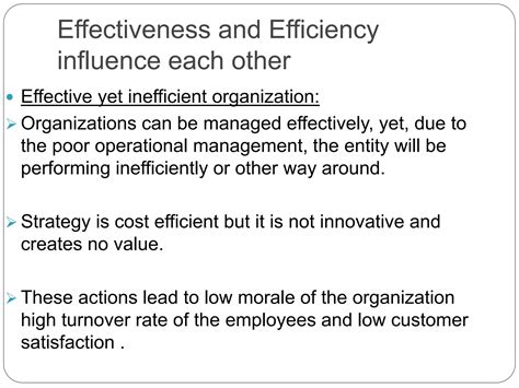 Organizational Effectiveness Vs Efficiency Pptx