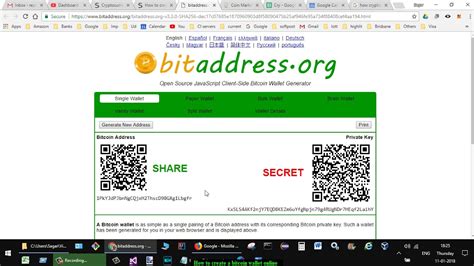 How To Create A Bitcoin Wallet Online Youtube
