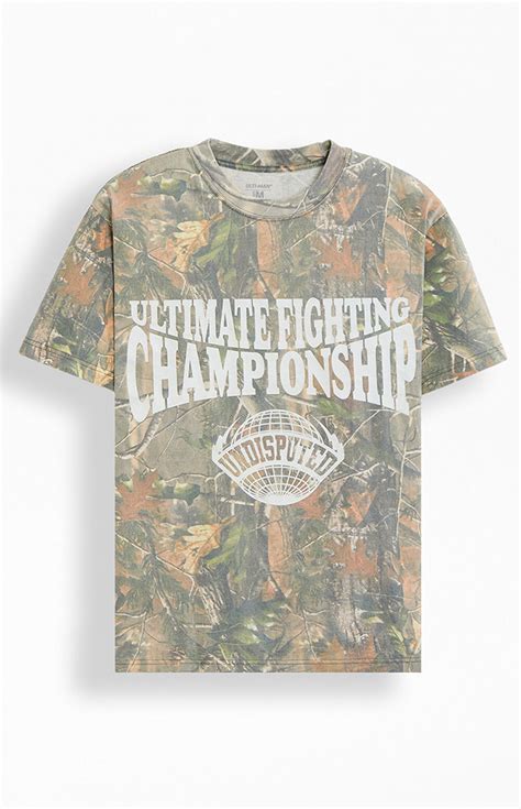 Ufc One And Only Camo Oversized T Shirt Pacsun