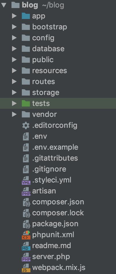 Php 라라벨 디렉터리 구조