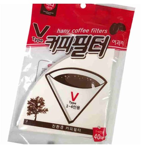 블라젯 커피필터여과지 v형 1 4인용 40매입 핸드드립 커피필터 핸드드맆 커피여과지 티몬