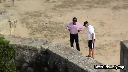 Babe Couple Tourists Sex Inside Public Monuments Voyeur