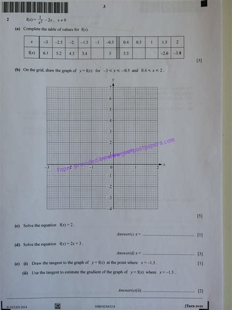 cie 0580 igcse extended paper 42 may june 2014 mathematics