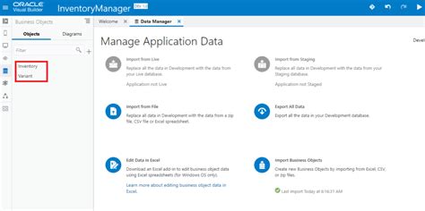 Import Business Data In Visual Builder Cloud Service Vbcs