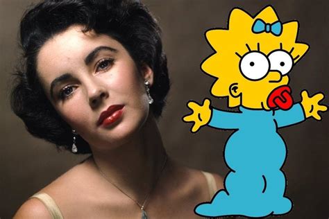 Elizabeth Taylor Dio Voz A La Primera Palabra De Maggie Simpson