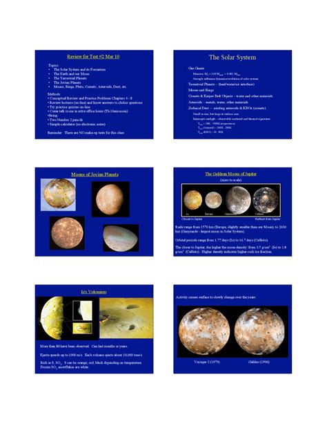 The Solar System Lecture Slides Introduction To Astronomy Astr 101 Docsity