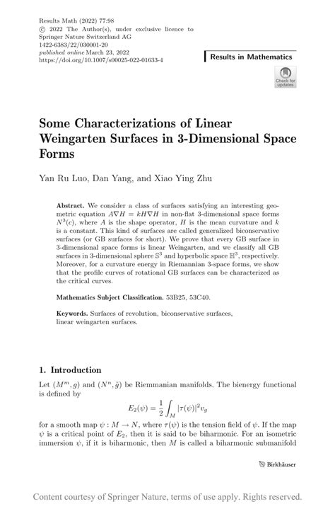 Some Characterizations Of Linear Weingarten Surfaces In 3 Dimensional