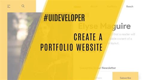 do it yourself tutorials create a portfolio website ui angular 9