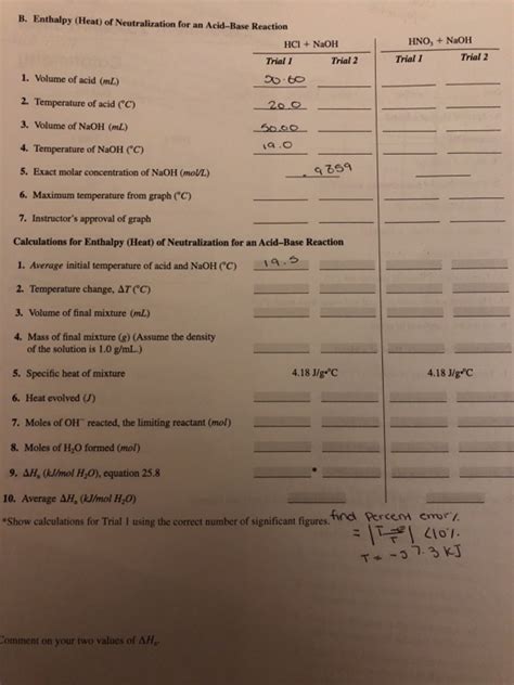 Solved Enthalpy Heat Of Solution For The Dissolution Of A
