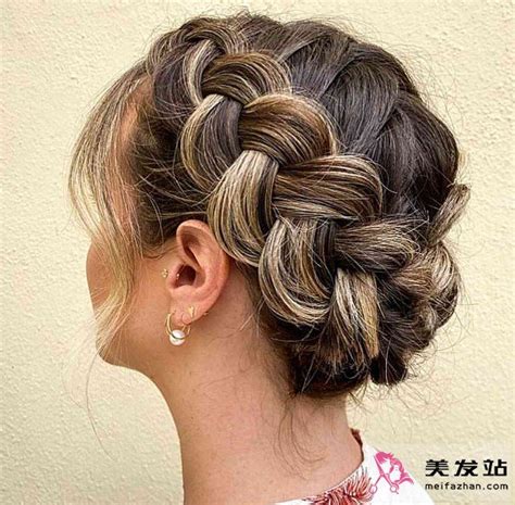 时尚甜美编发盘发 轻松打造森系气质 盘发发型 美发站