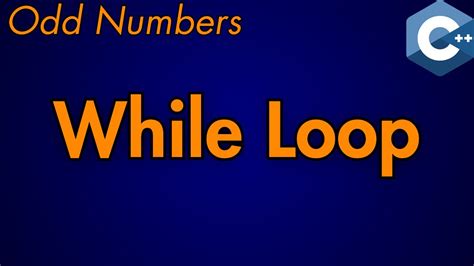 C Program To Print Odd Numbers Using While Loop Youtube