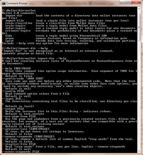 Getting Started With Topic Modeling And Mallet Programming Historian