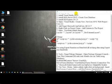 Bước xây dựng ứng dụng web sử dụng DevExtreme DataGrid ASP NET MVC Core YouTube