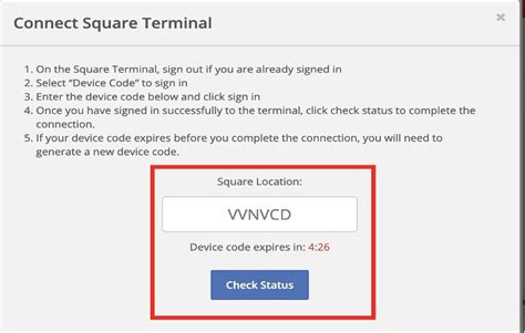 Square OAuth Square Terminal Setup Showpass