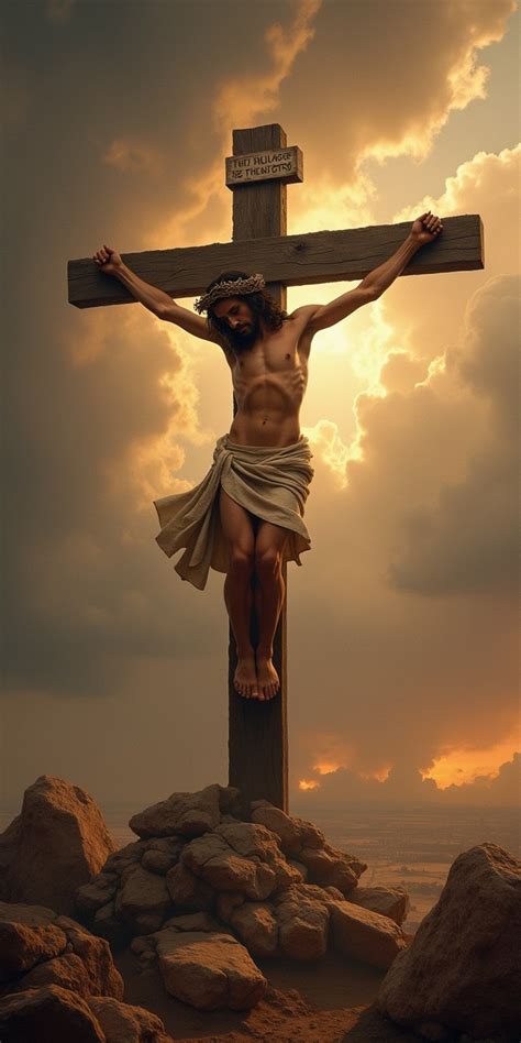On Mount Golgotha In Jerusalem We Can See Jesus Christ Crucified