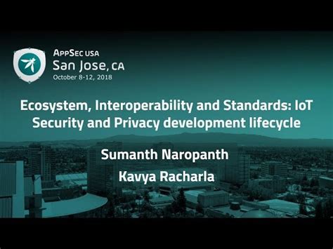 Free Video Iot Security Ecosystem Interoperability And Standards