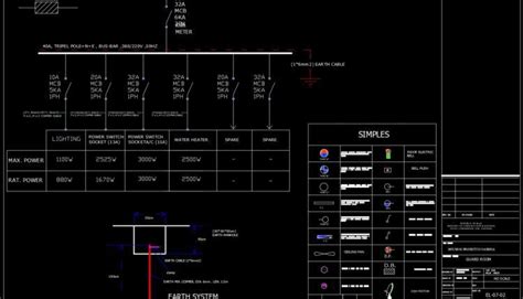 14 Guard Room Lighting And Power Plan Cad 2 Free Cad Blocks