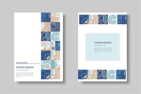 추상적 인 기하학적 모양 패턴 Bauhaus 최소한의 예술 디자인 배경 현대 원형 삼각형 및 사각형 Bauhaus 패턴 배경